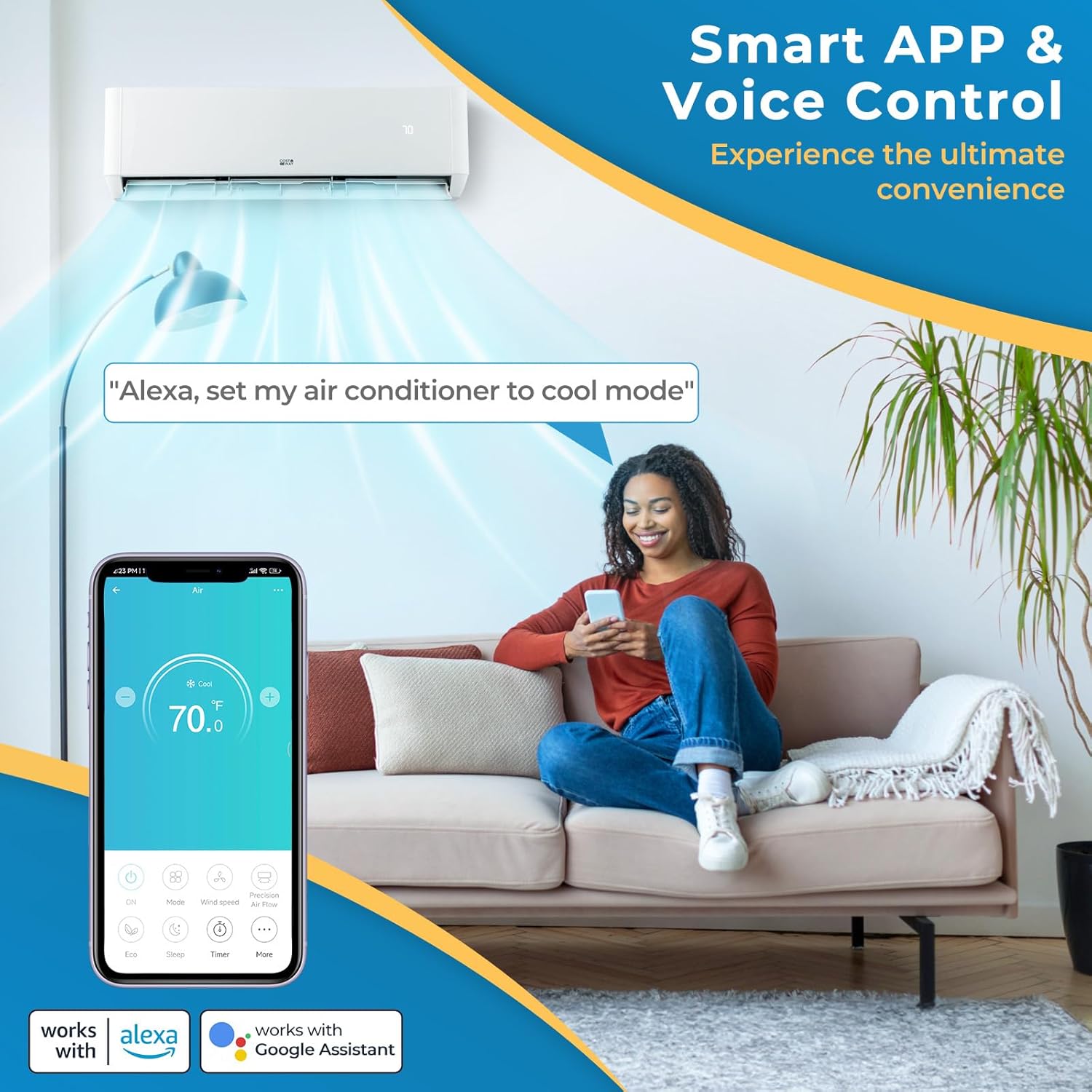 COSTWAY 18K BTU Dual 2 Zone Mini Split AC/Heating System User Manual