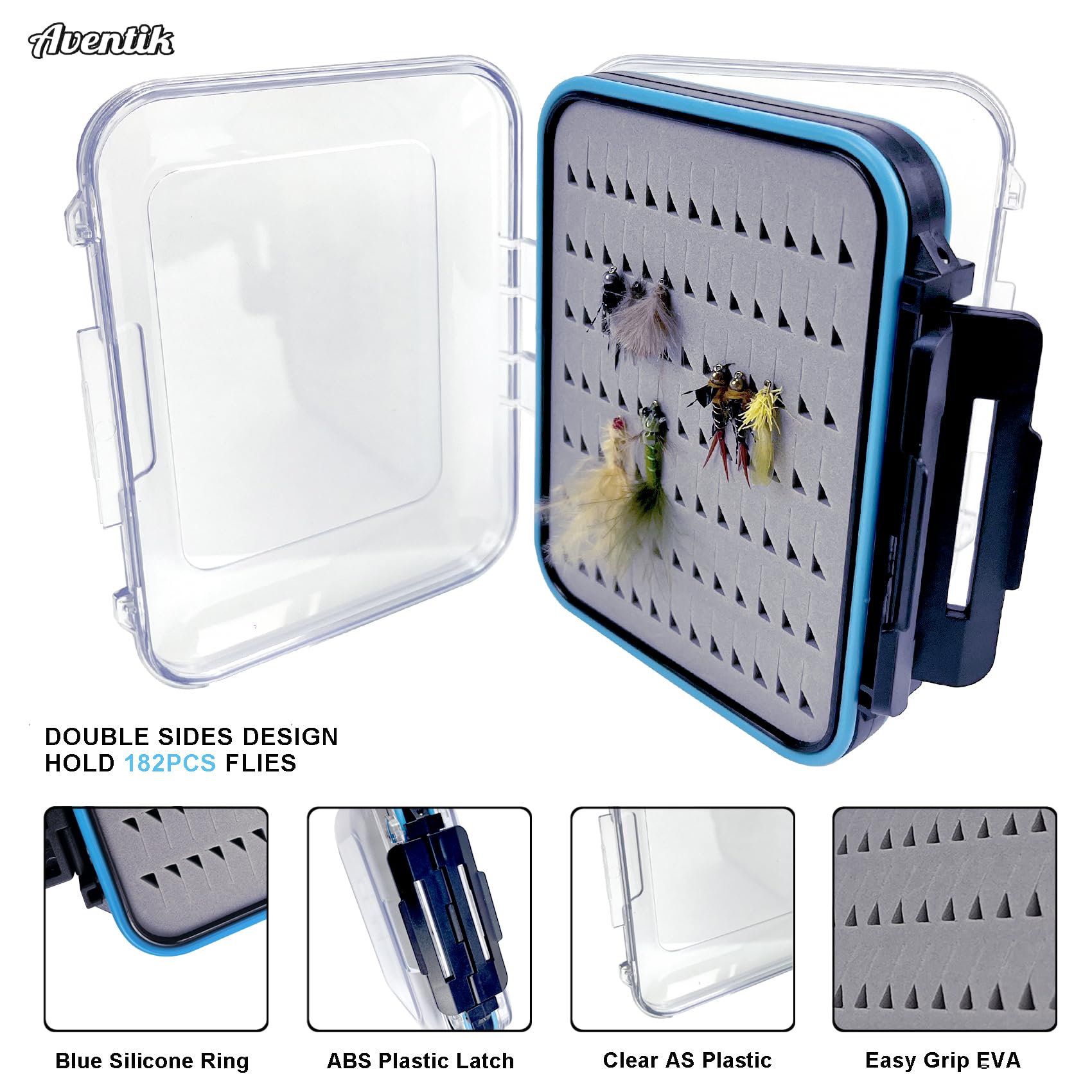 Snapklik.com : Fly Box For Fly Fishing Jig Box Waterproof Float ...