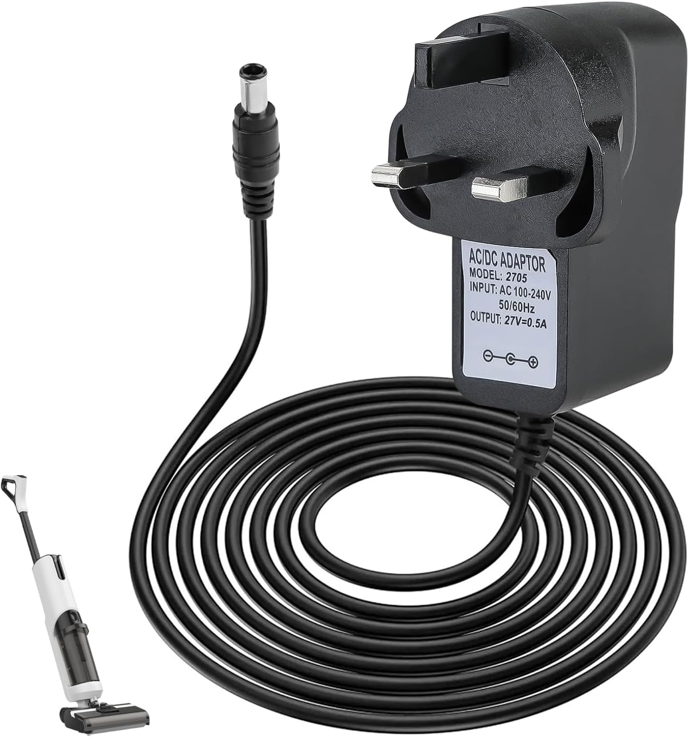 Masterpart Battery Charger Plug & Power Lead To Fit Gtech AFT001 AR02 ...