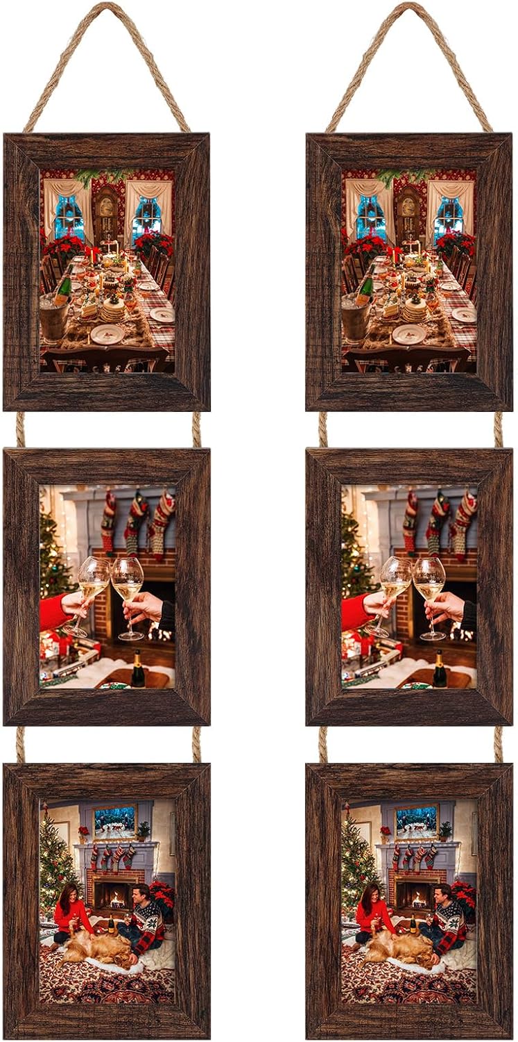 Amazon.com - Lavezee Wall Hanging 4x6 Picture Frames Set of 2, Vertical ...
