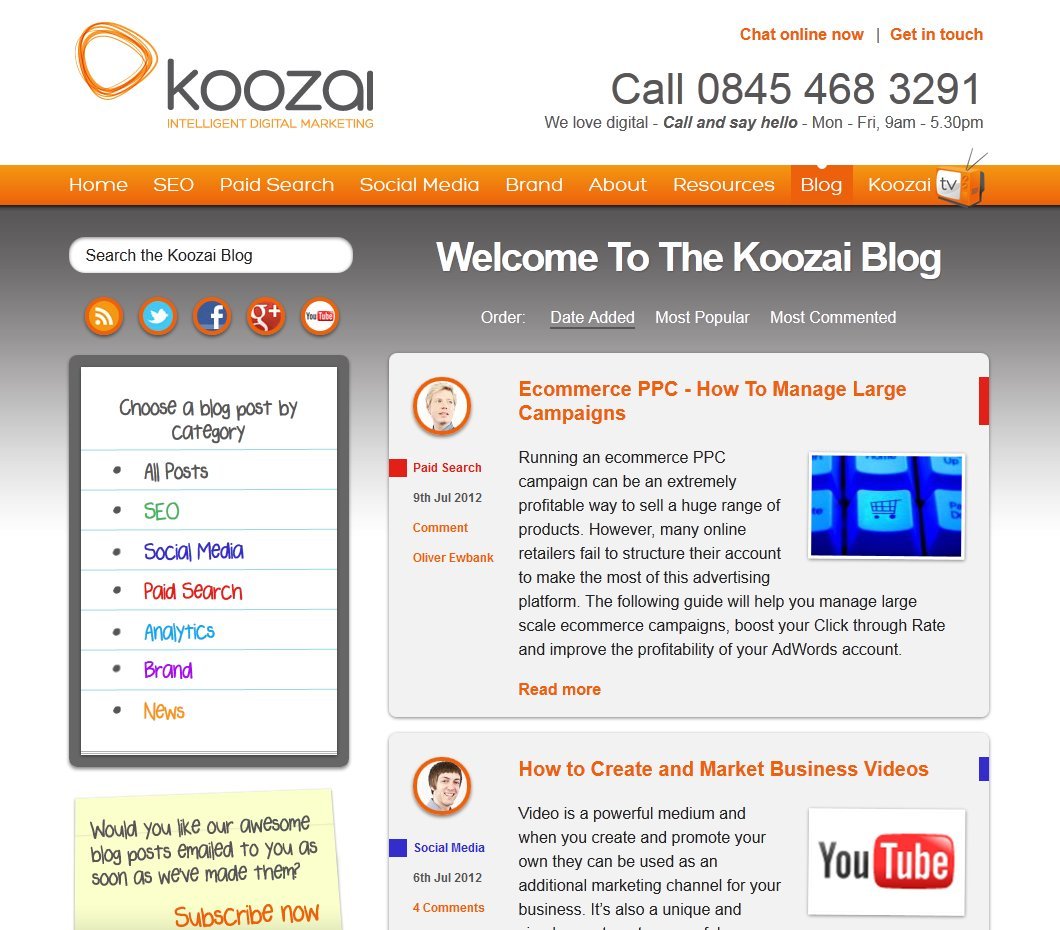 Amazon.com: Koozai Digital Marketing Blog : Koozai: Kindle Store