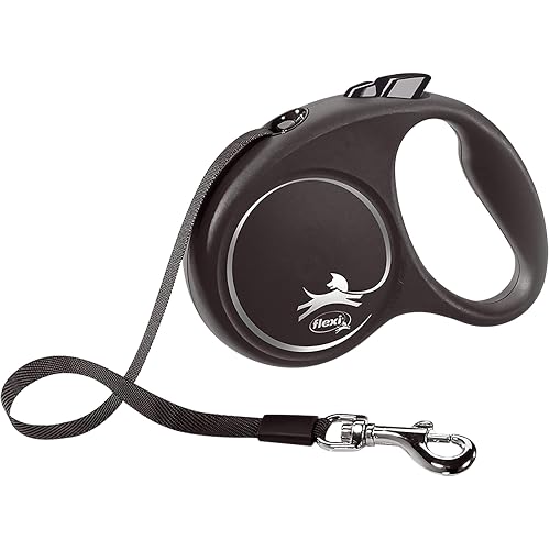 Snapklik.com : Flexi - Leash - Black Design - Strap Version - Modern ...