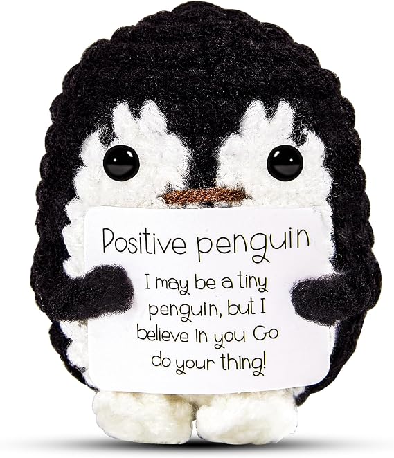 Amazon.com: Hoedia Handmade Positive Penguin Friend Birthday Gifts ...