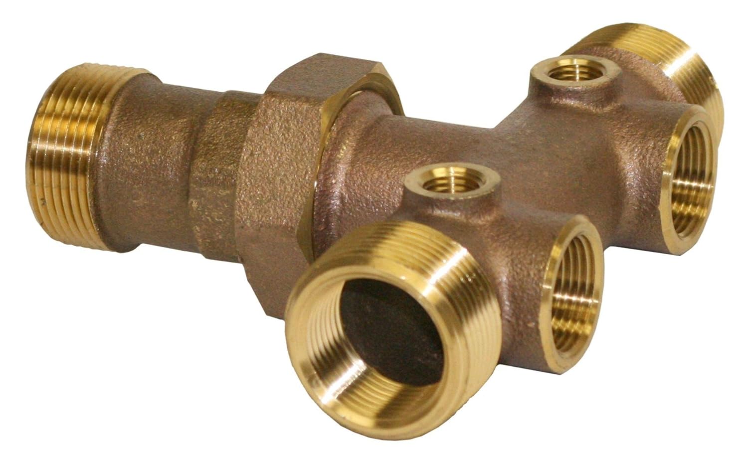 Merrill MFG BATNL1252UCS 1-1/4" All Cast No Lead Brass Tank Tee with ...