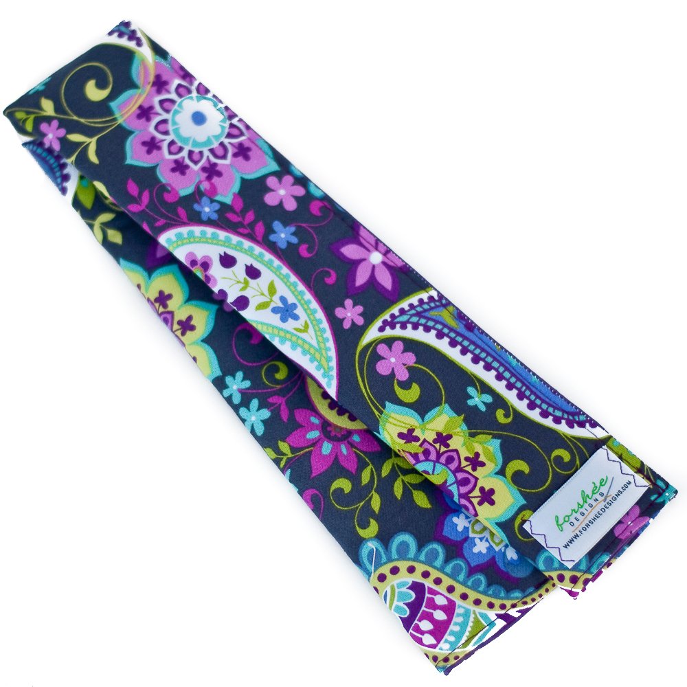 Amazon.com: Handmade Camera Strap Cover | Padded | Purple Gray Paisley ...