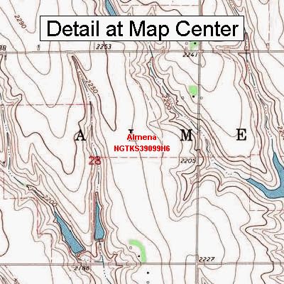 Amazon.com: USGS Topographic Quadrangle Map - Almena, Kansas (Folded ...