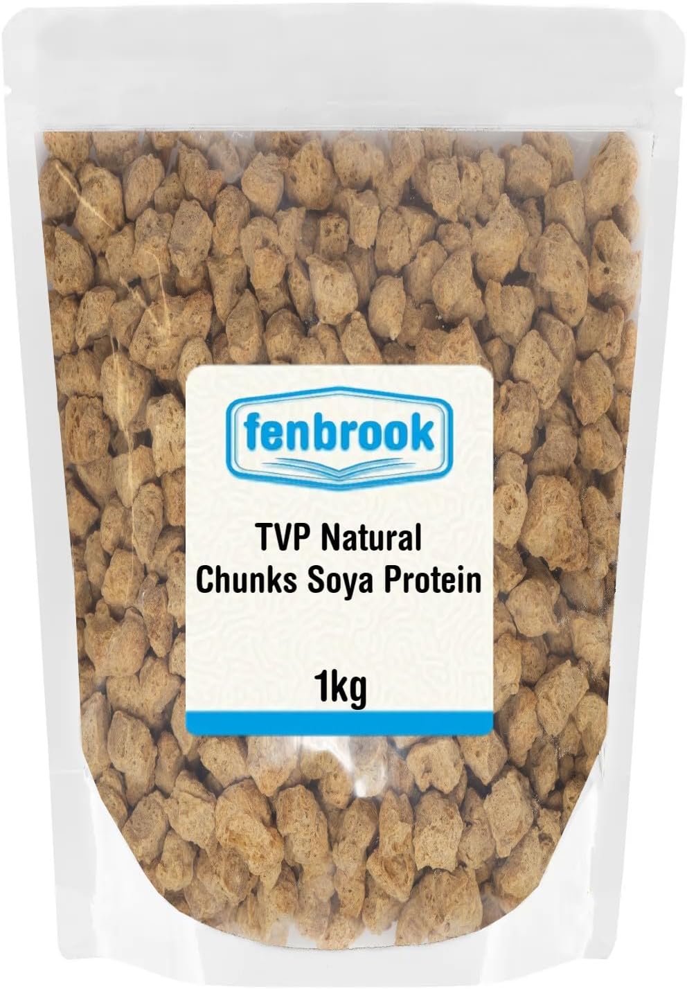TVP Natural Chunks Soya Protein 1kg by Fenbrook : Amazon.co.uk: Grocery