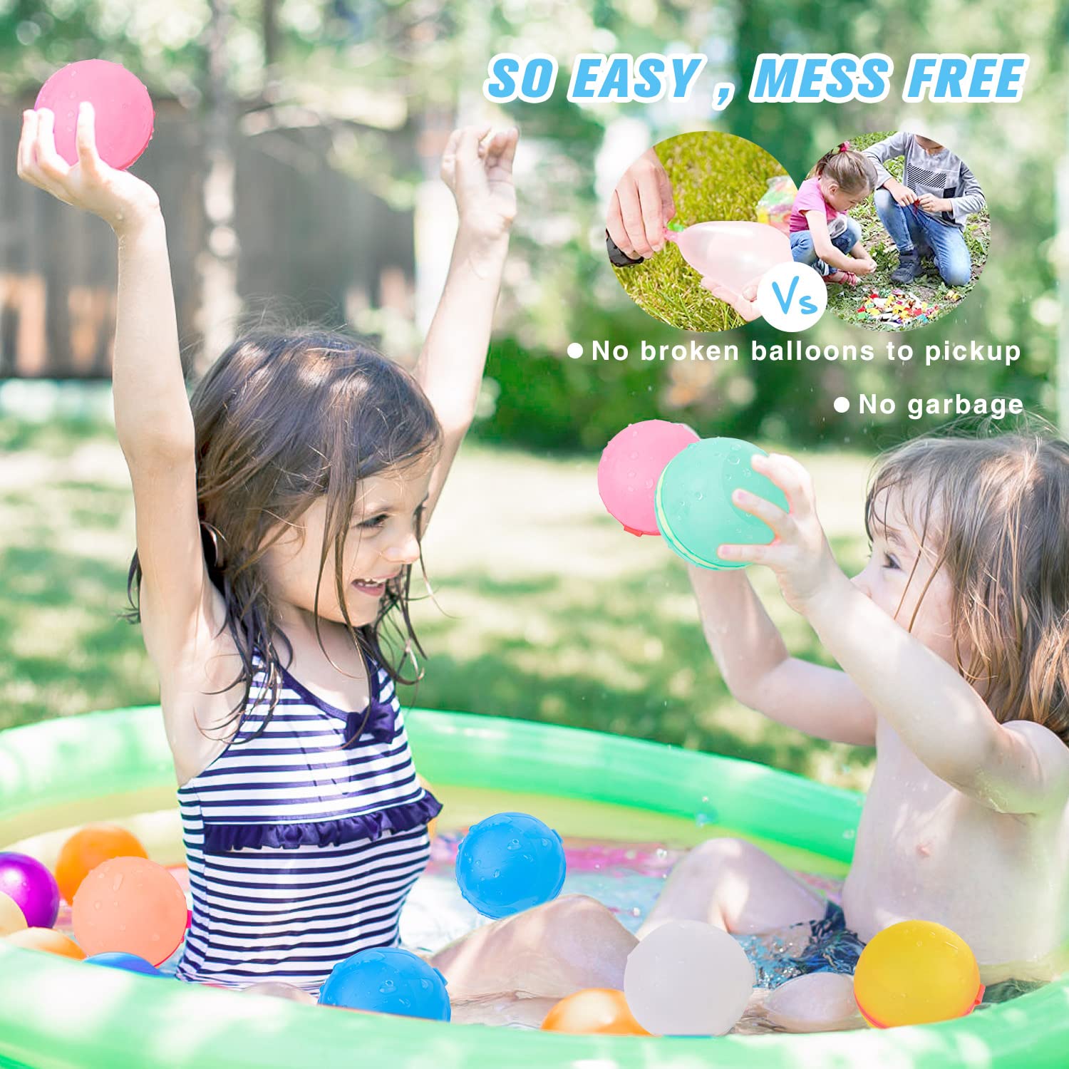 Snapklik.com : Reusable Water Bomb Balloons Refillable Magnetic Water ...