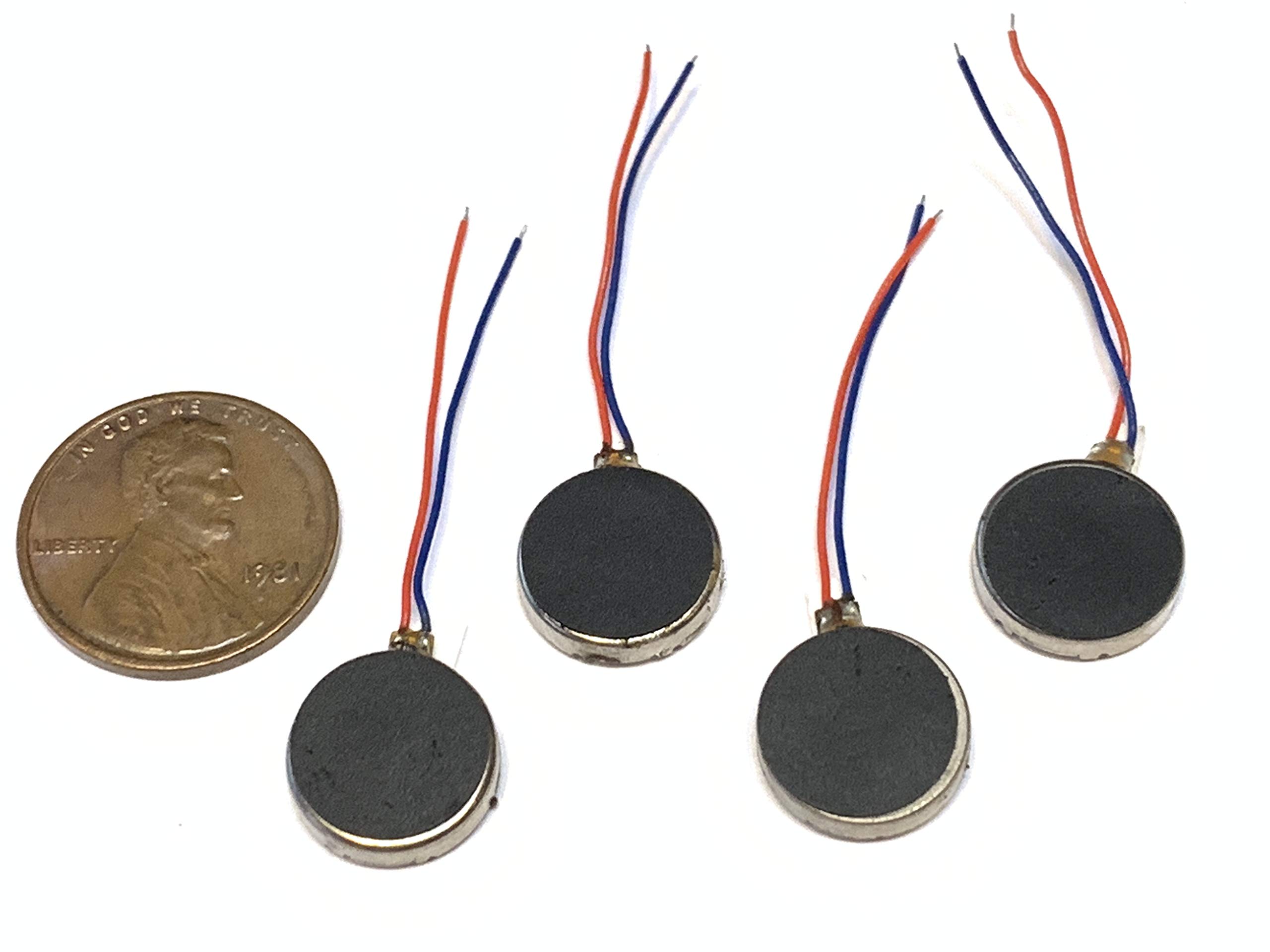 4 Pieces Vibration coin motor 1230 12mm 12mm x 3mm brushless small dc ...