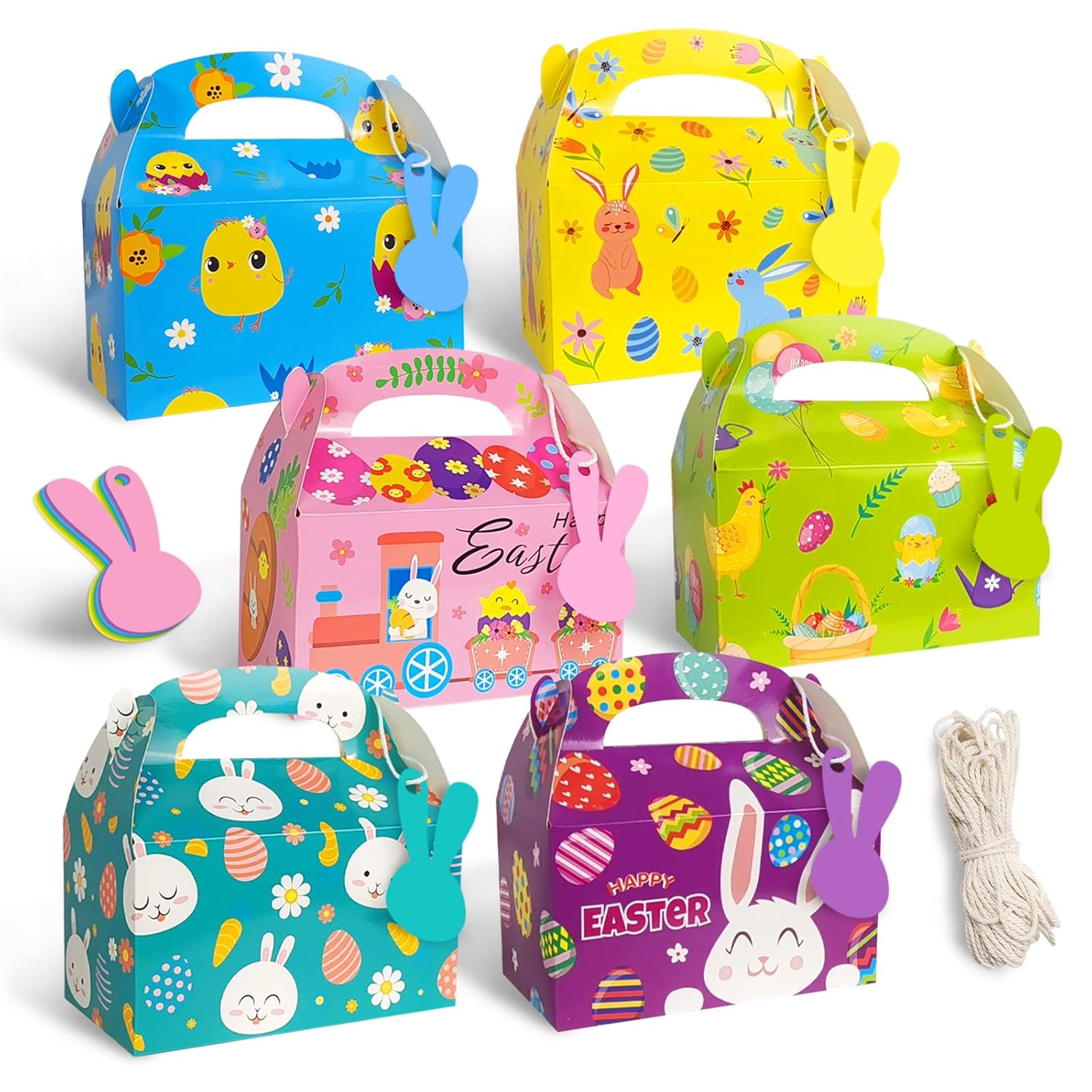 Amazon.com : 24 Pcs Easter Cardboard Boxes Funny Gift Boxes for Easter ...