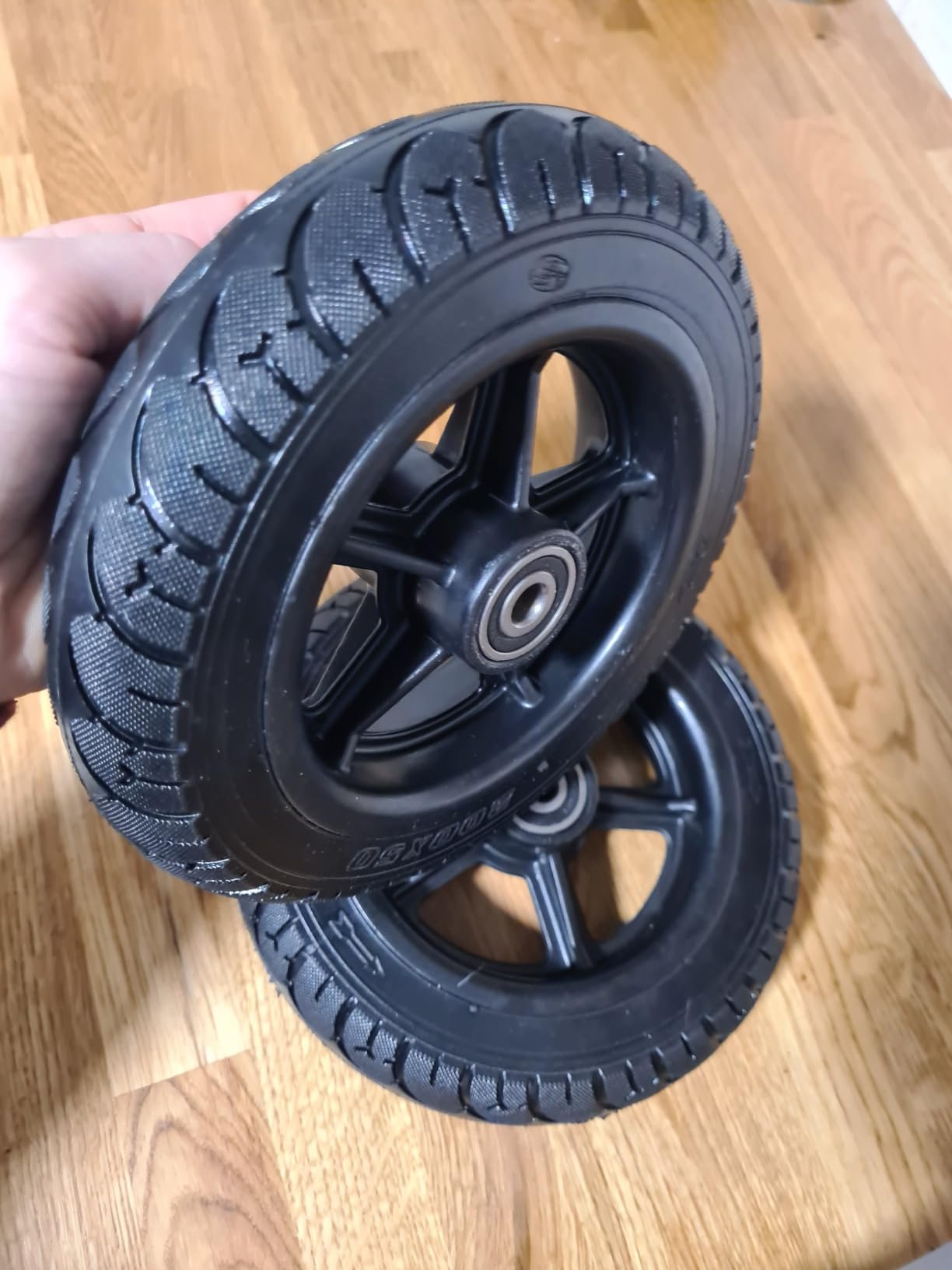 aleawol 8 inch Electric Scooter Solid Wheel, 200x50 Front Electric ...