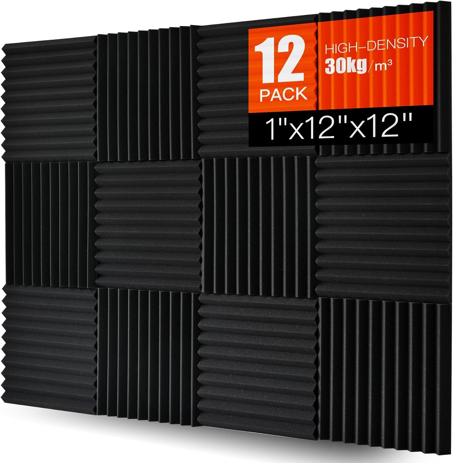 Buy Saiqiang Acoustic Panels 12 Pack, 1"x12"x12" Acoustic Foam Panels ...