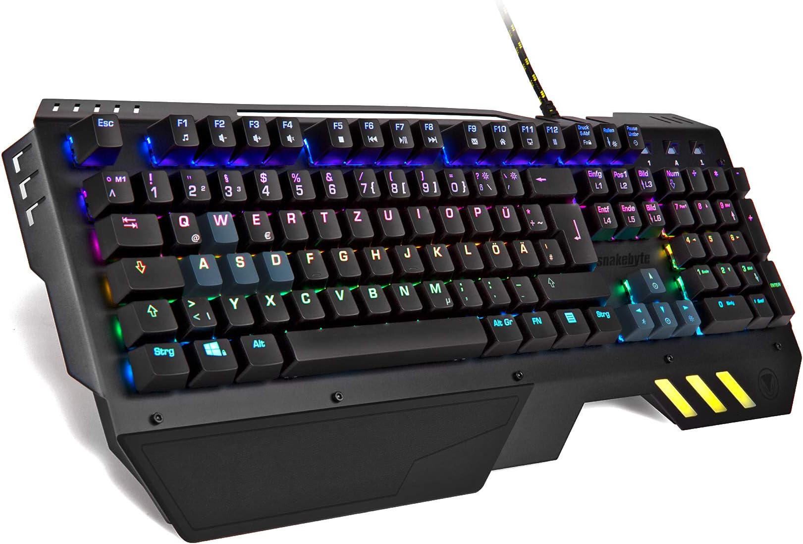 snakebyte PC KEY:BOARD ULTRA - RGB mechanische Gaming Tastatur 16,8 Mio ...
