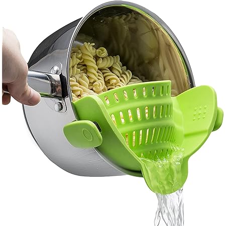 Amazon.com: Kitchen Gizmo Snap N Strain Pot Strainer and Pasta Strainer ...