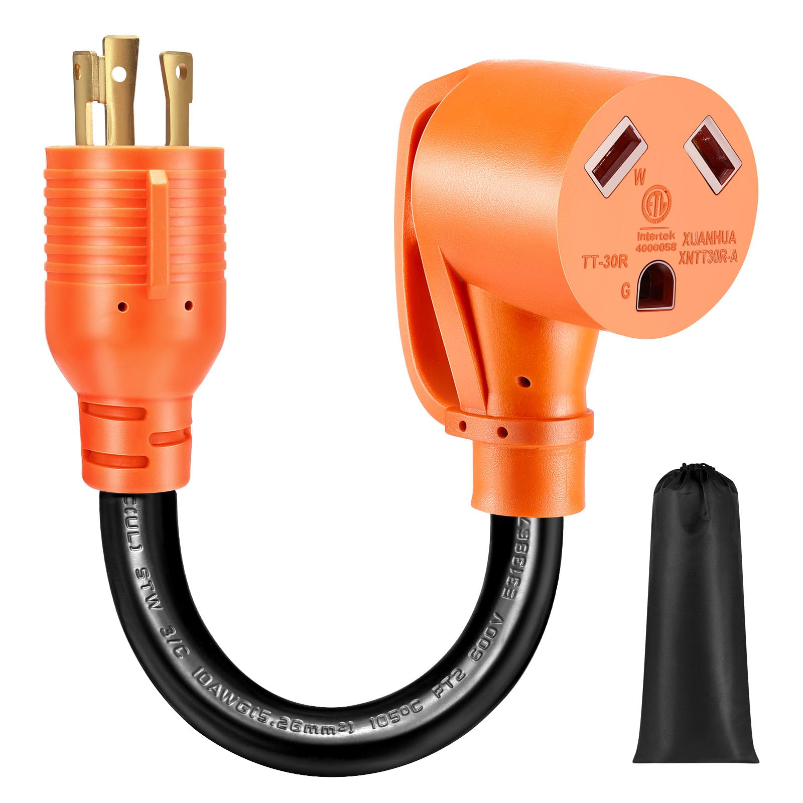 Amazon.com: ELETHOR 30 Amp RV Generator Adapter, NEMA L5-30P Twist Lock ...