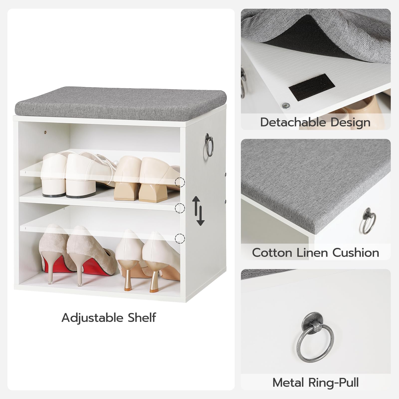 Small Shoe Bench with Cushion, Small Bench Seat for Entryway ...