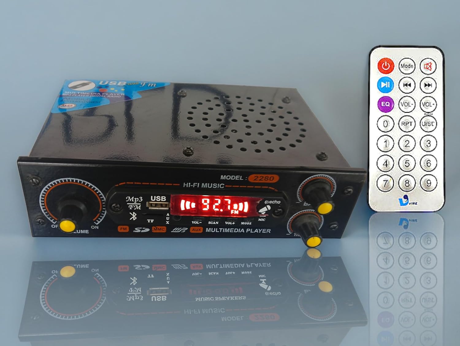 Gadget World-AC/DC Multipurpose Bluetooth Amplifier Inbuilt with 4 inch ...