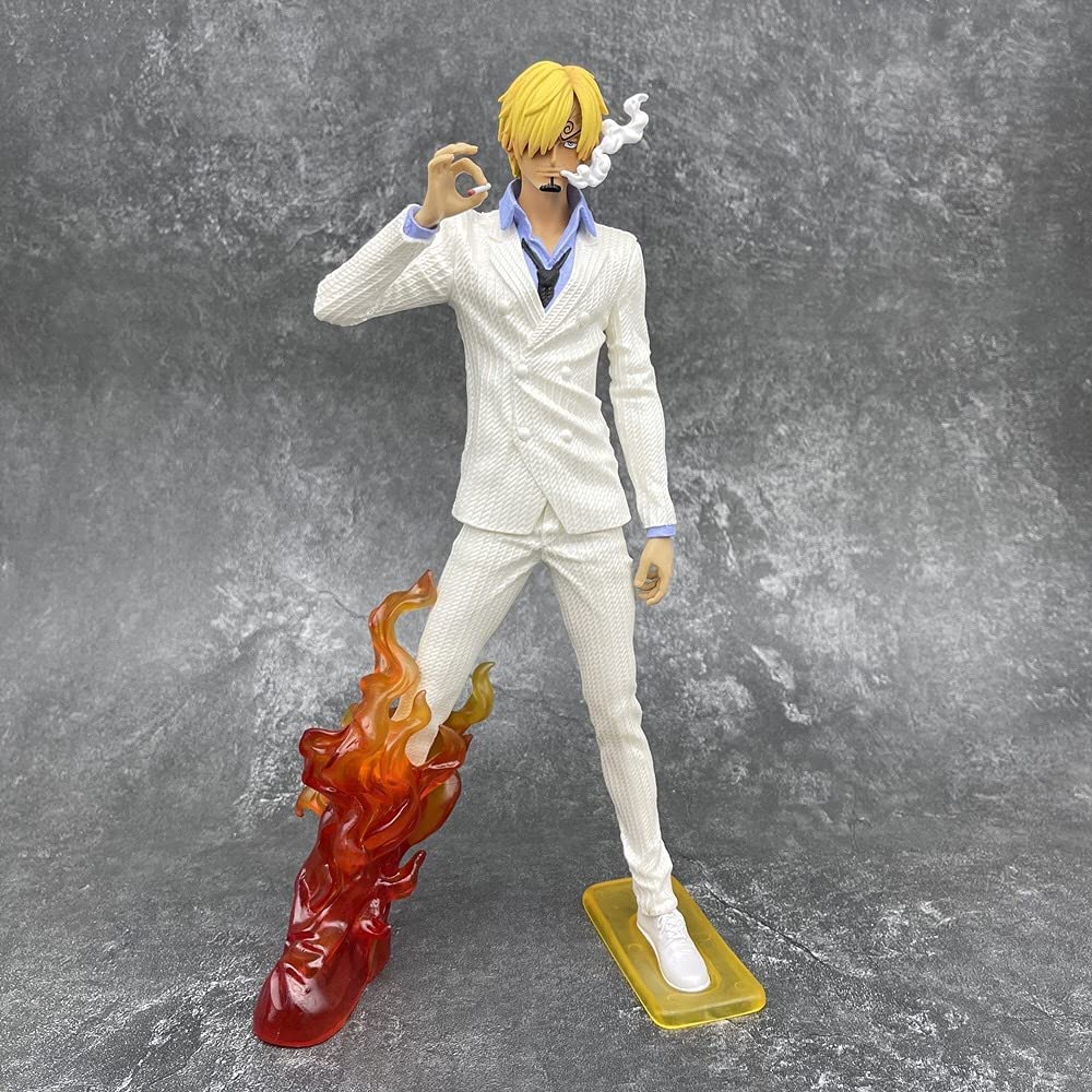 Buy Acebwhtoy Anime Figures One Piece Sanji Smoking Figure Version PVC ...