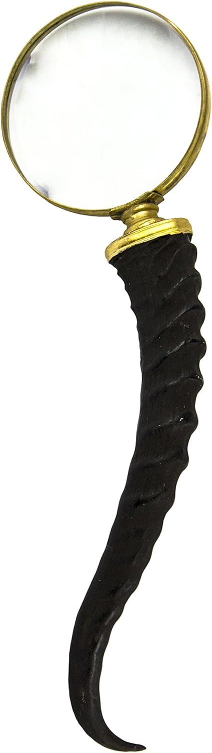Amazon.com: Sagebrook Home 12372 Magnifying Glasswith Resin Horn Handle ...