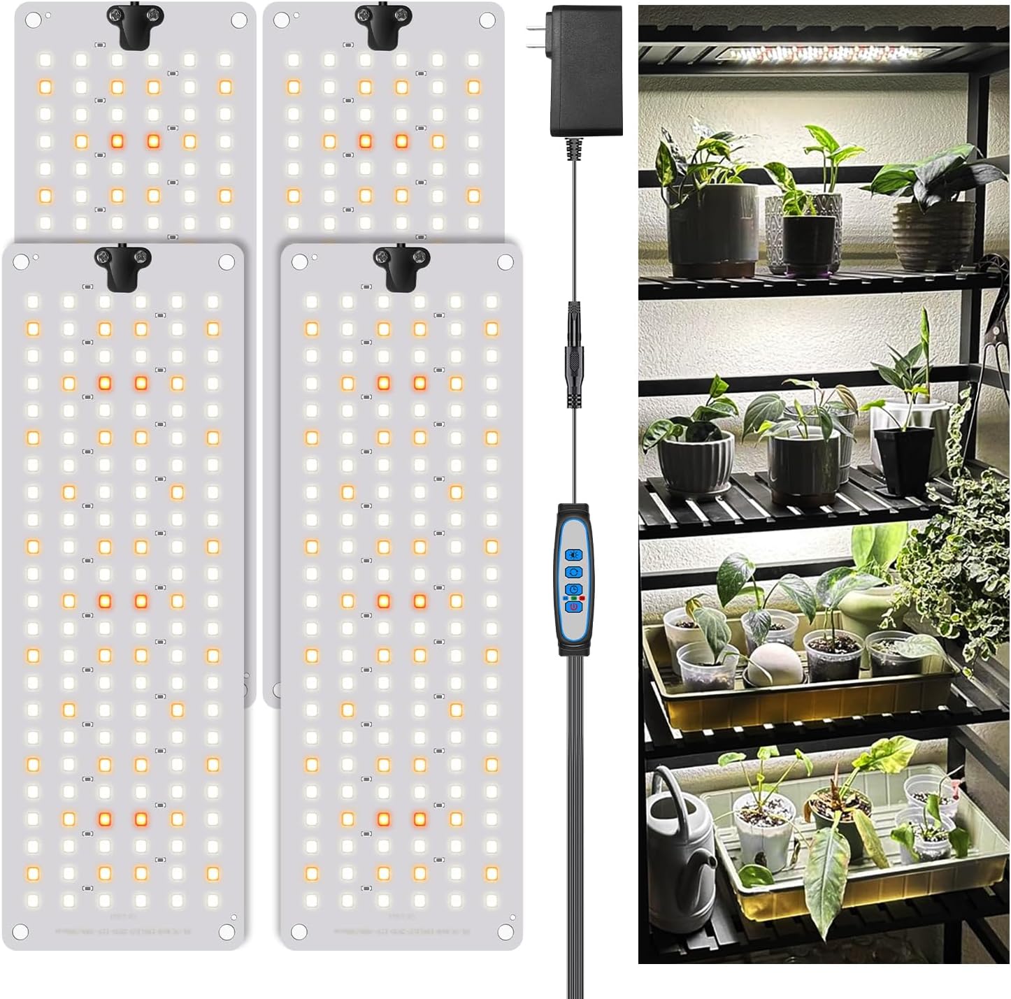Amazon.com: Garpsen Grow Light, 6000K Full Spectrum Plant Lights for ...