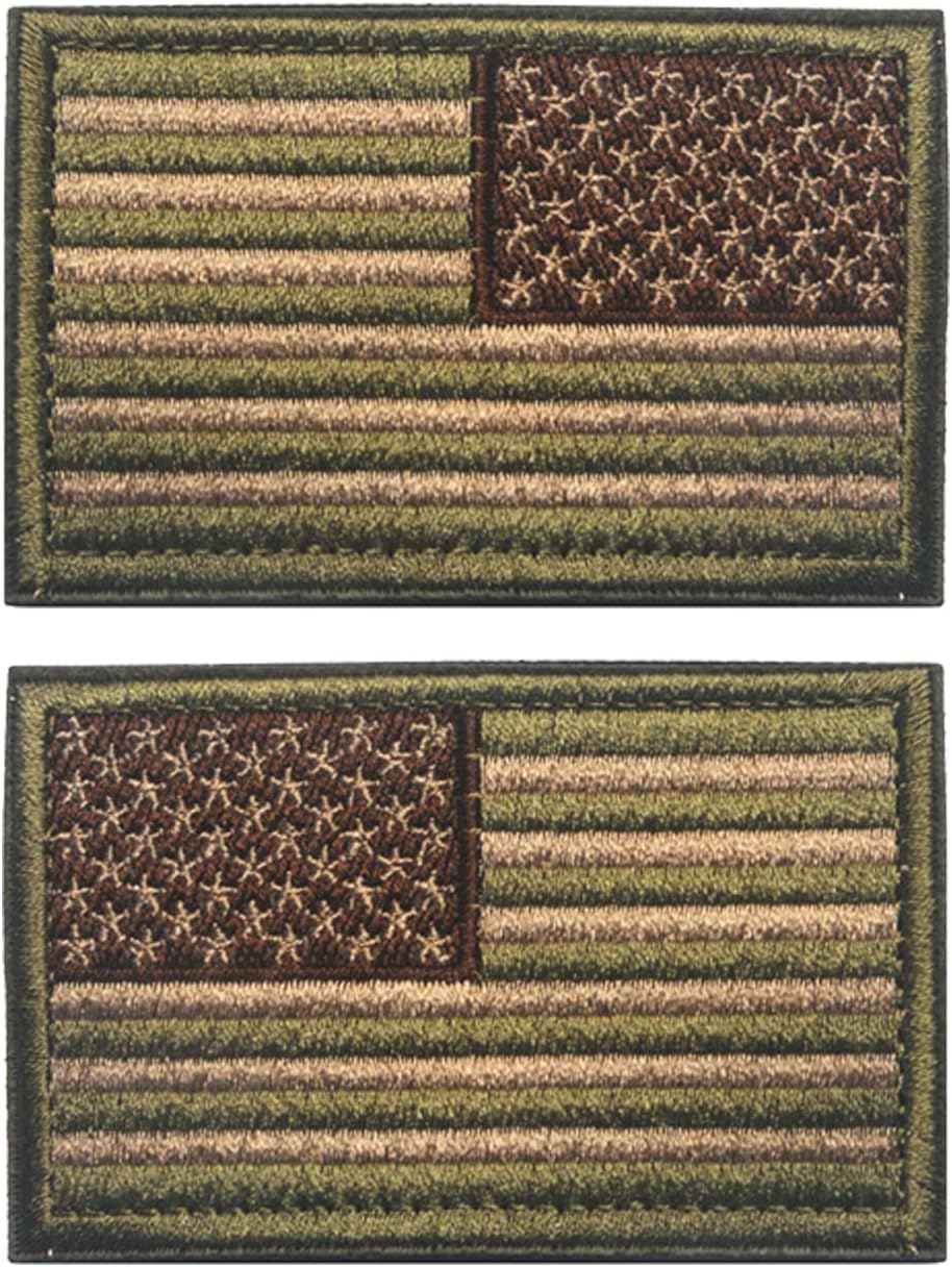 Amazon.com: Tactical Reverse USA Flag Patch OD - Olive Drab 2"x3" - by ...