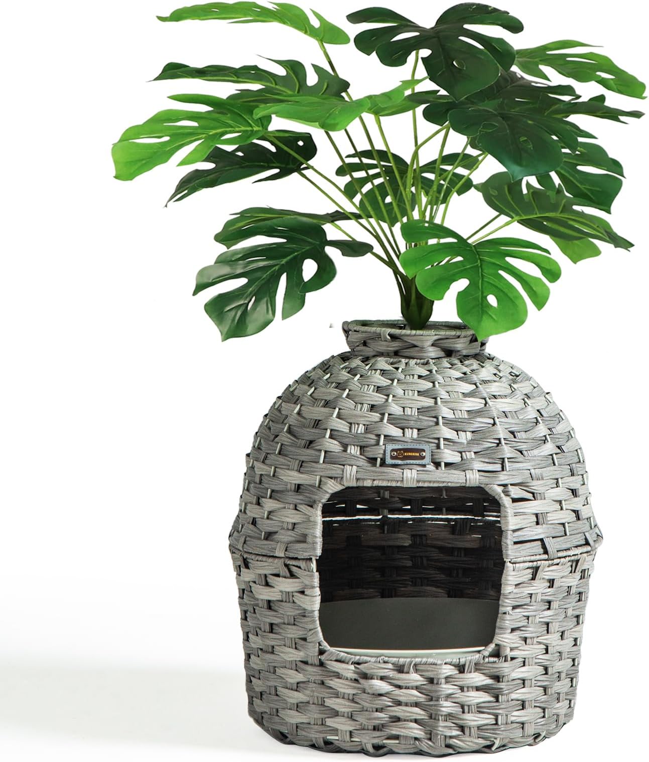 Amazon.com: KUREEISE Cat Litter Box Enclosure, Hidden Litter Box ...