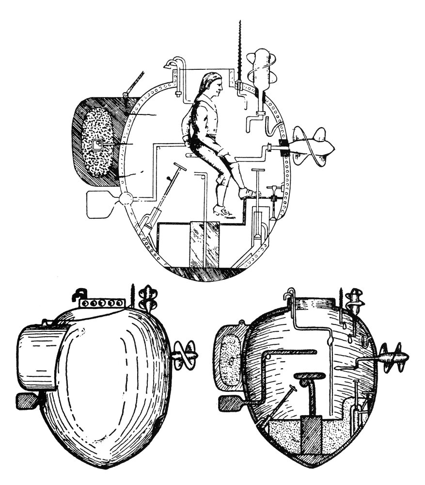 Buy Submarine Turtle 1776 NworldS First Combat Submarine The Turtle ...