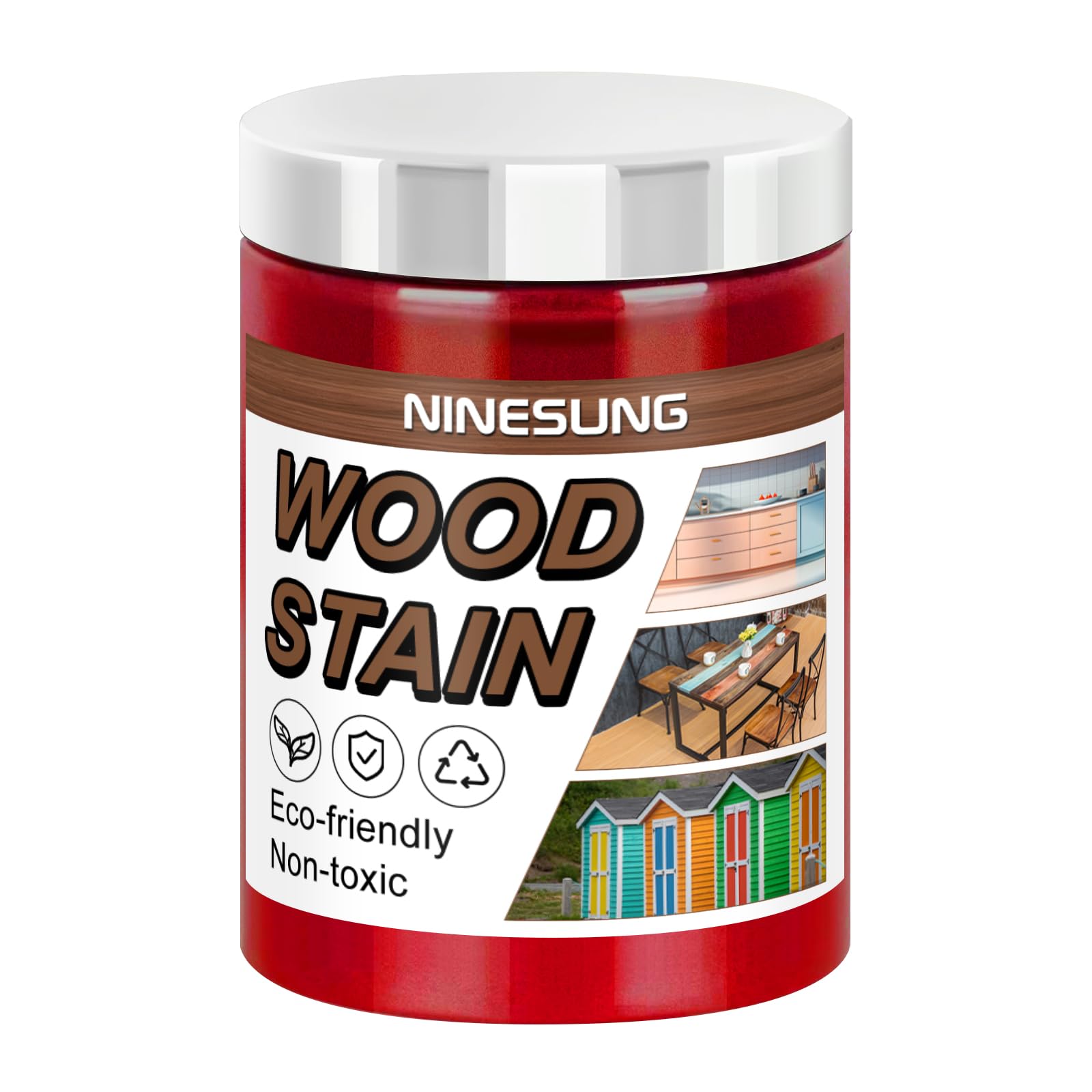 Ninesung Red Wood Stain | Wood Dye Powder for Indoor and Outdoor ...