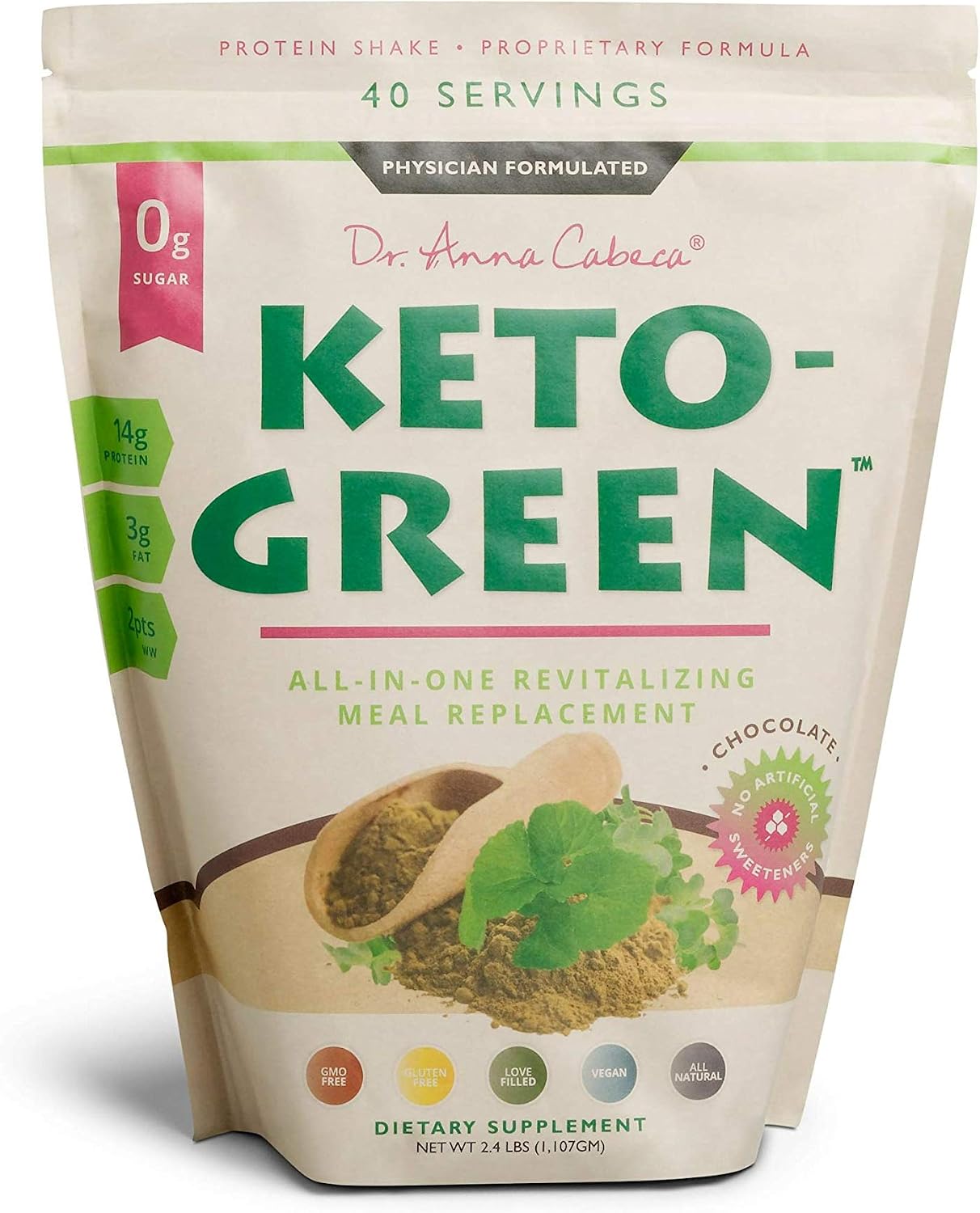 Amazon.com: Keto Green Protein Shake - Chocolate Ketogenic Protein ...