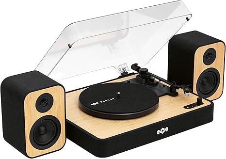 Amazon.com: House of Marley Revolution Wireless Turntable with Speakers ...