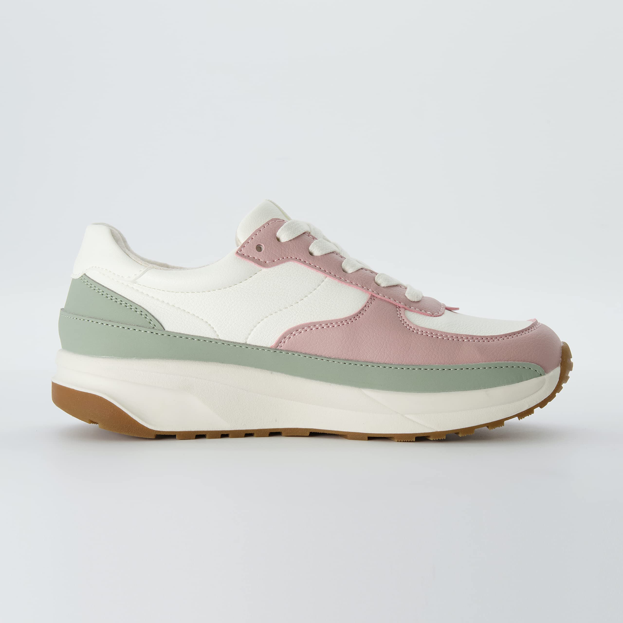 Snapklik.com : CUSHIONAIRE Womens Score Lace Up Sneaker +Comfort Foam