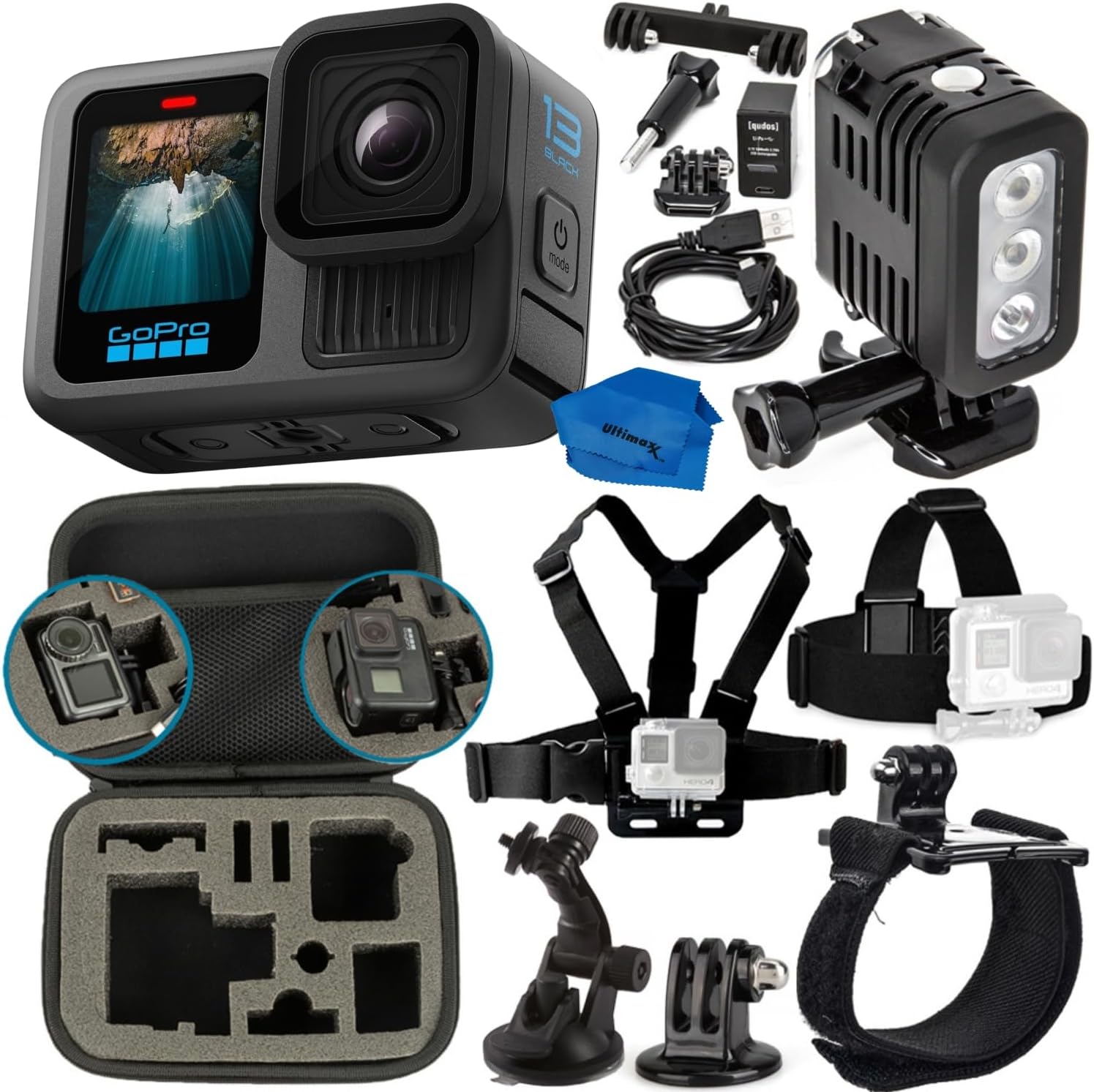 Amazon.com : GoPro HERO13 Black Waterproof Action Camera Bundle ...