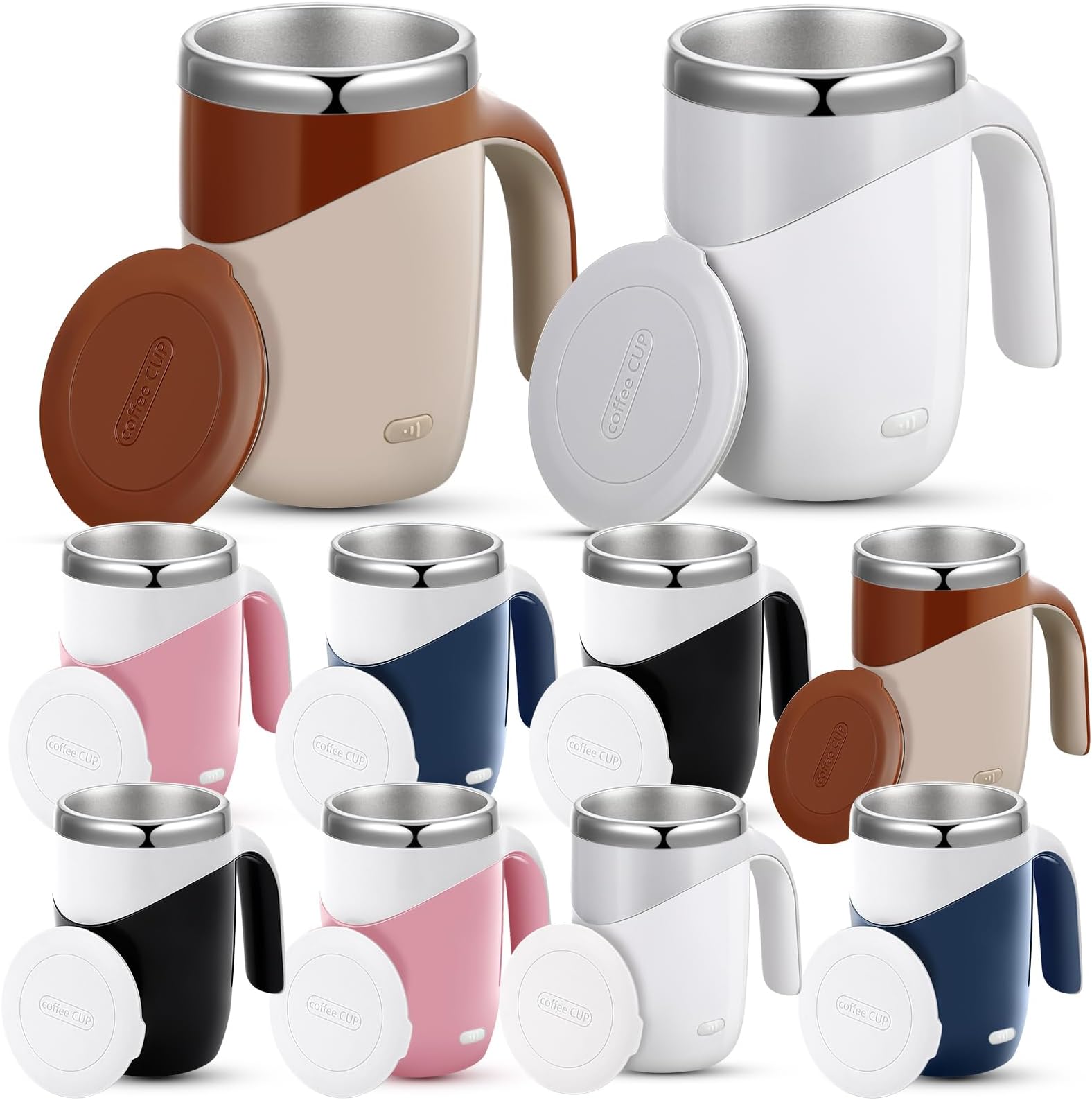 Amazon.com: BAROOS Self Stirring Coffee Mug, Magnetic Stirring Cup ...