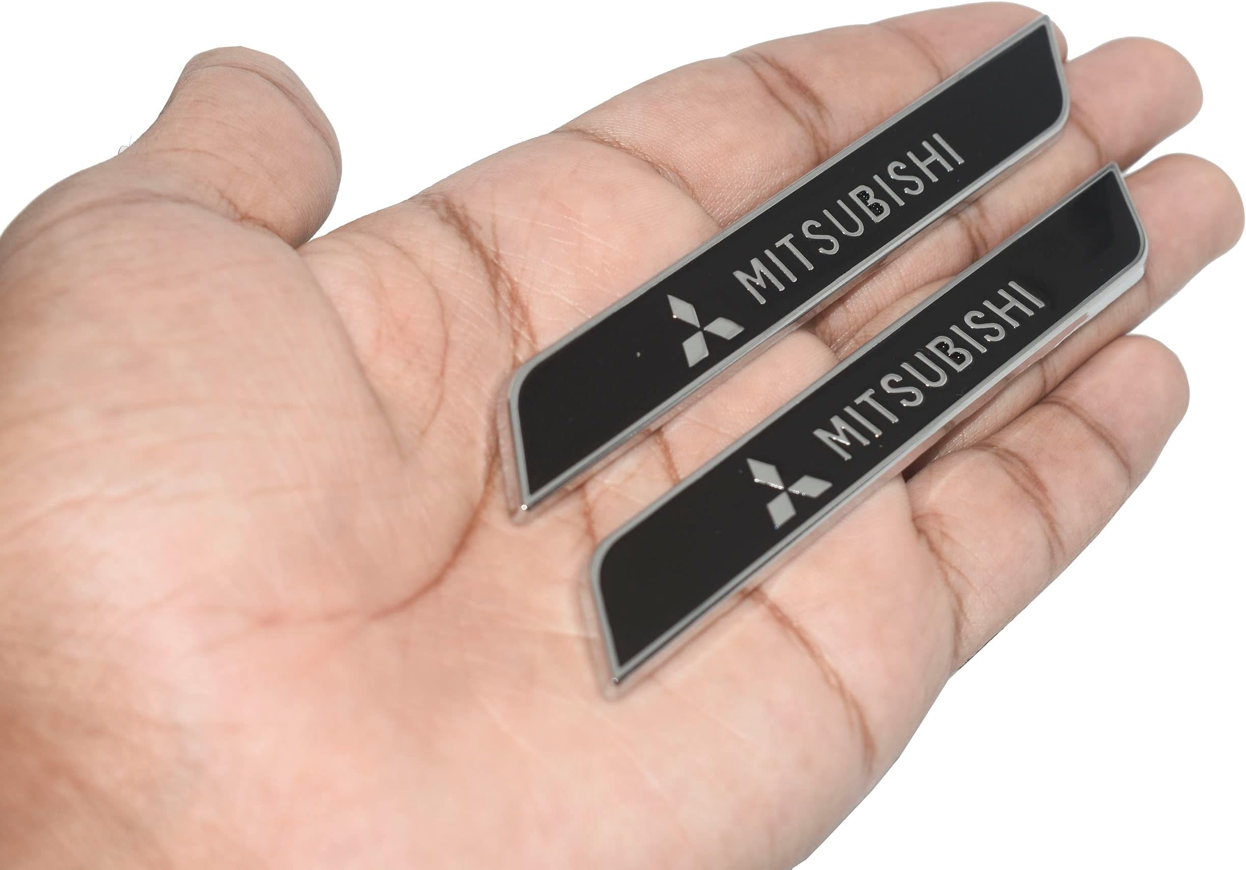 Bodyside Emblem Stickers for All Mitsubishi Cars, Metal (1) : Amazon.in ...