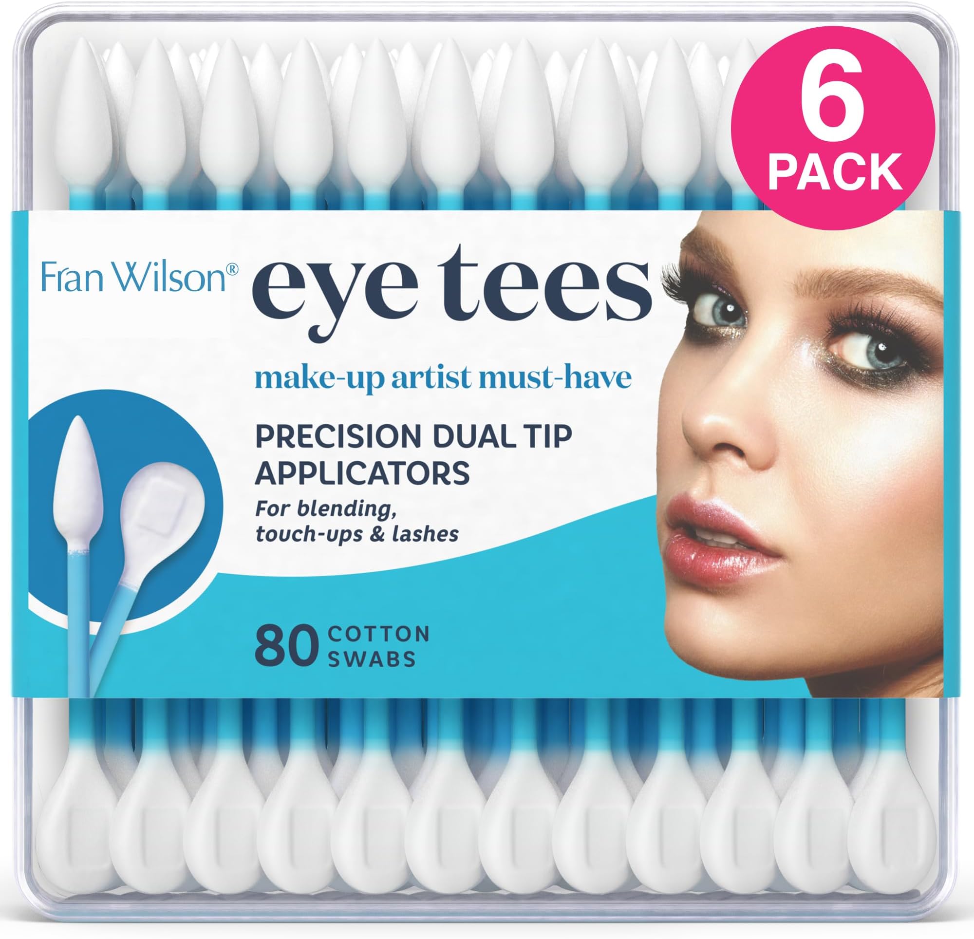 Amazon.com : Fran Wilson NAIL TEES COTTON TIPS 120 Count (6 PACK) - The ...
