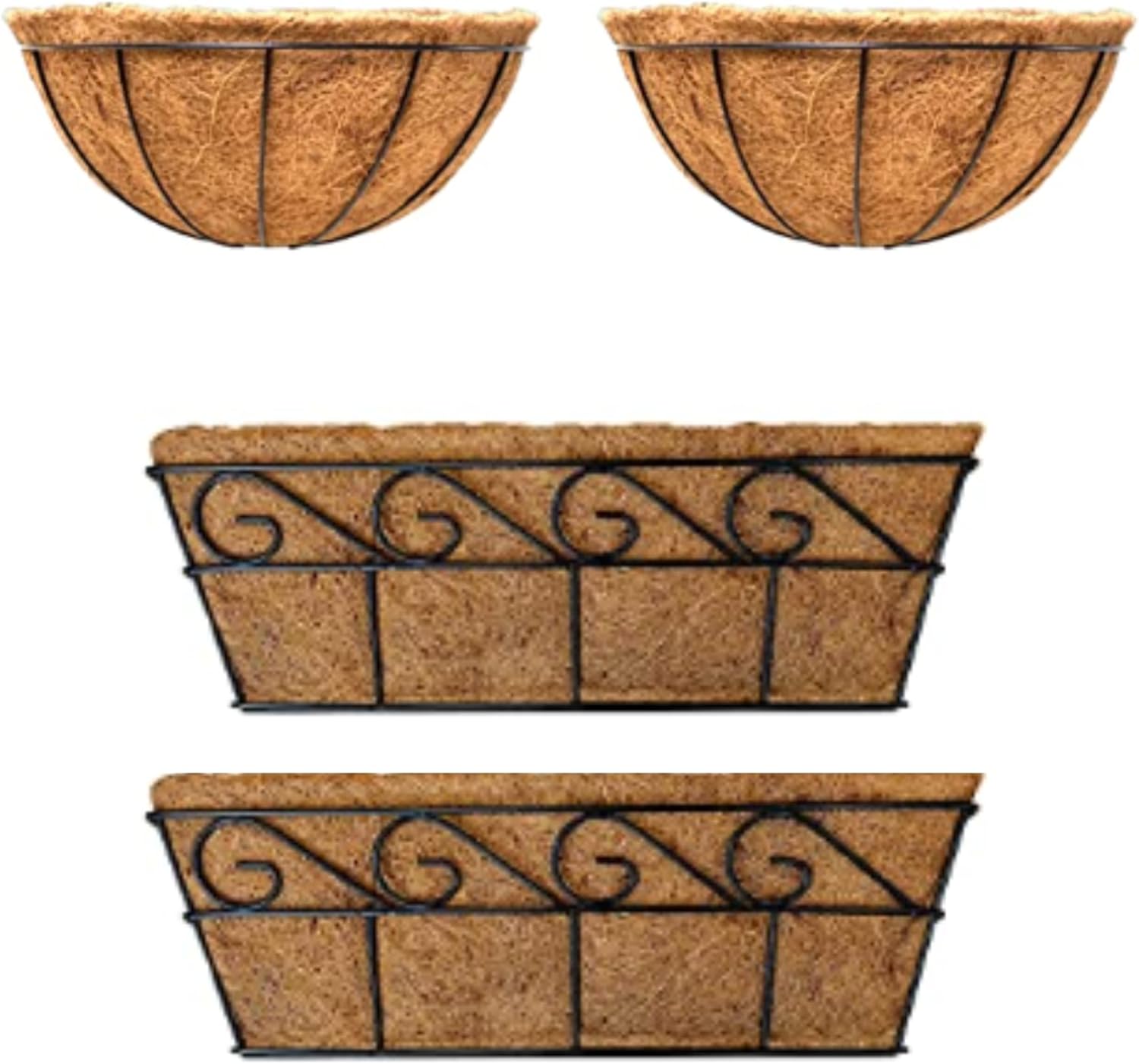 Amazon.com: Maxona Bundle Set 16 inch + 12 inch Wall Hanging Planter ...