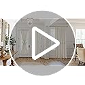 Amazon.com: NICETOWN Linen French Door Curtain - Farmhouse 72 inches ...