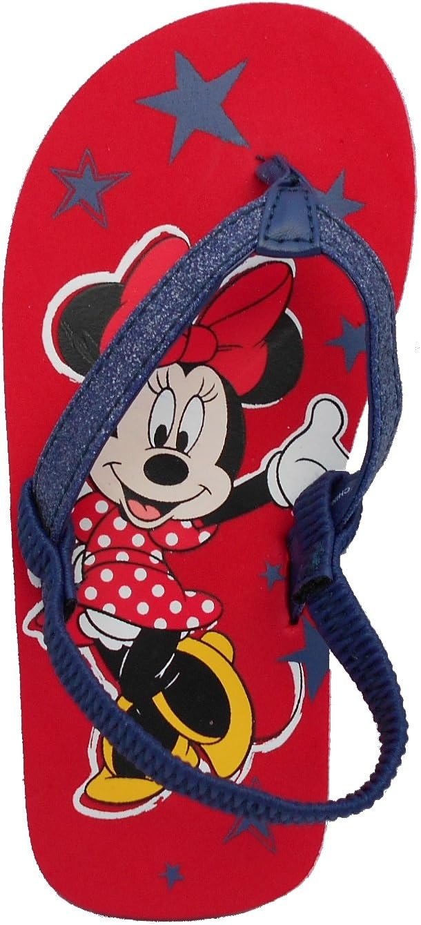 Amazon.com | Disney Girl's Minnie Mouse Flip Flops (13-1 M(US) Little ...