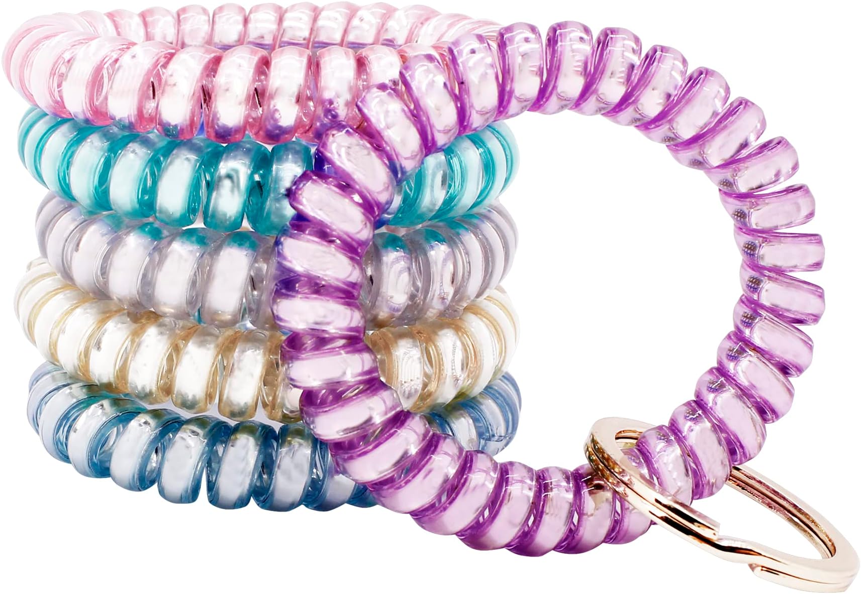 Amazon.com : 6PCS Stretchable Wristband Wristlet Keychain Wrist Key ...