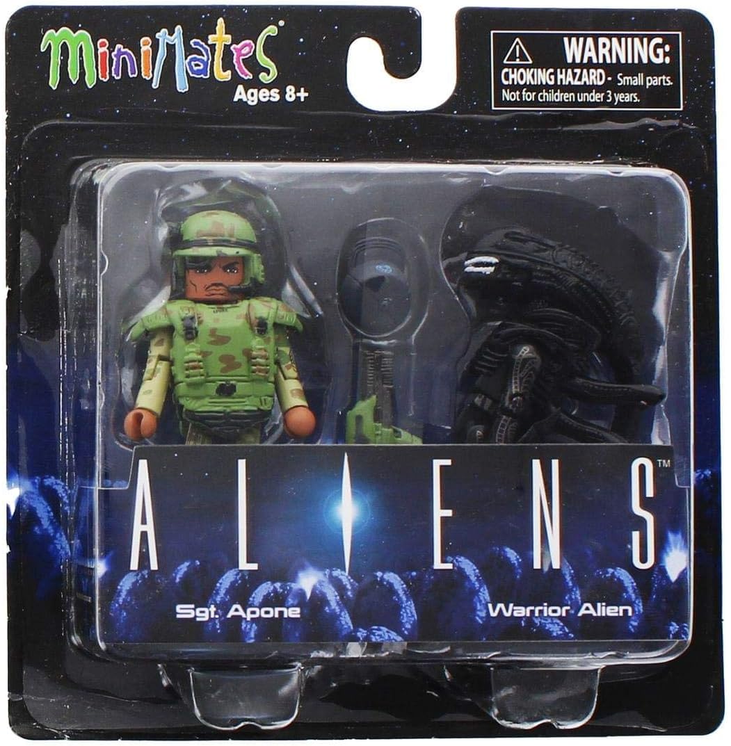 Amazon.com: Aliens Minimates Series 1 Sgt. Apone & Warrior Alien 2-Pack ...