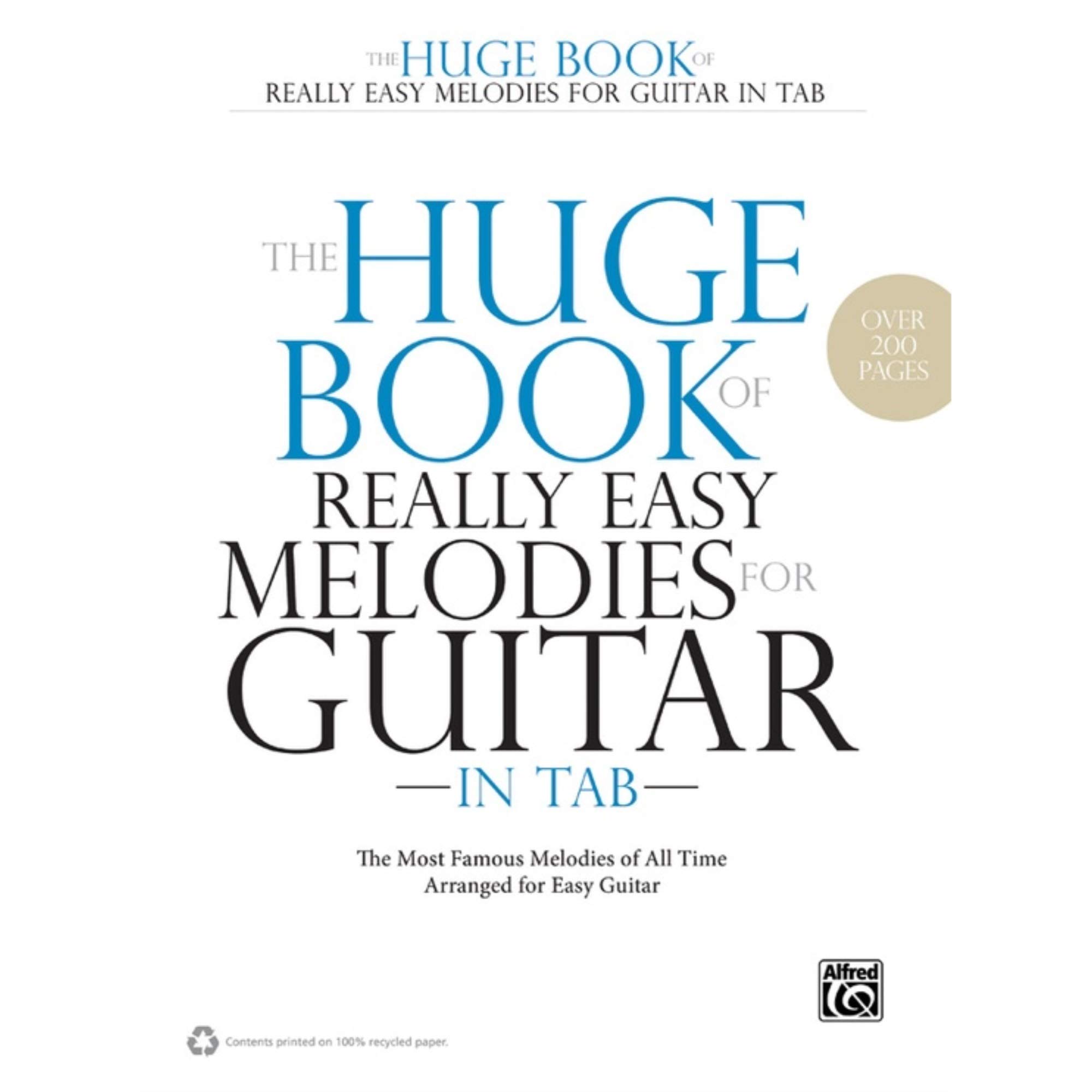 Amazon.com: The Huge Book of Really Easy Melodies for Guitar in Tab ...