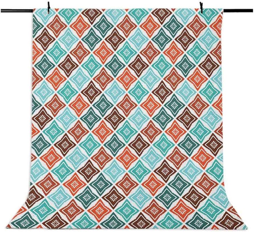 Amazon.com : 9x16 FT Vinyl Photography Backdrop,Hand Drawn Style Mosaic ...