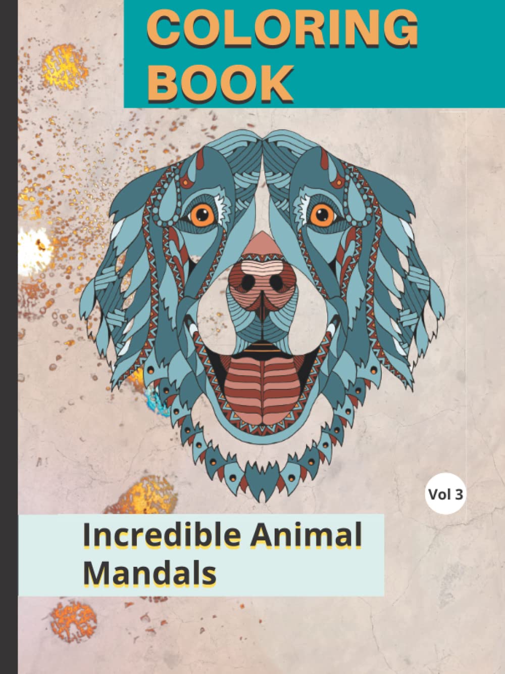 Amazon.com: Incredible Coloring book: Full color. Animal mandals ...