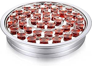Suzile Communion Trays for Churches, Stainless Steel, Silver, Square ...