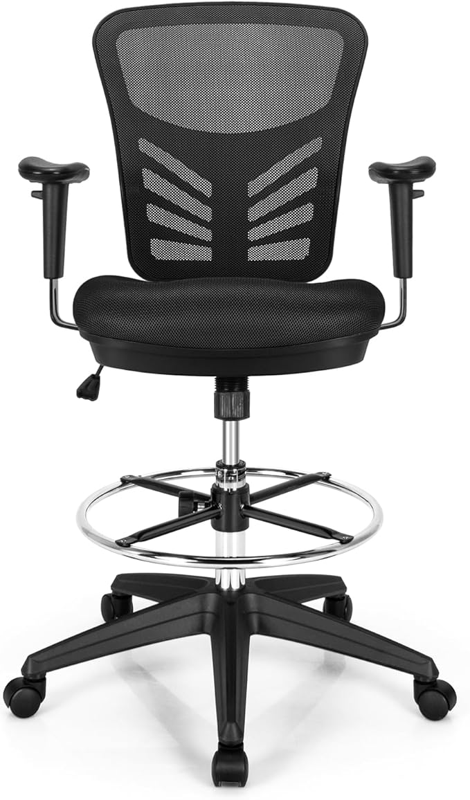Amazon.com: POWERSTONE Drafting Chair, Ergonomic Standing Desk Chair ...
