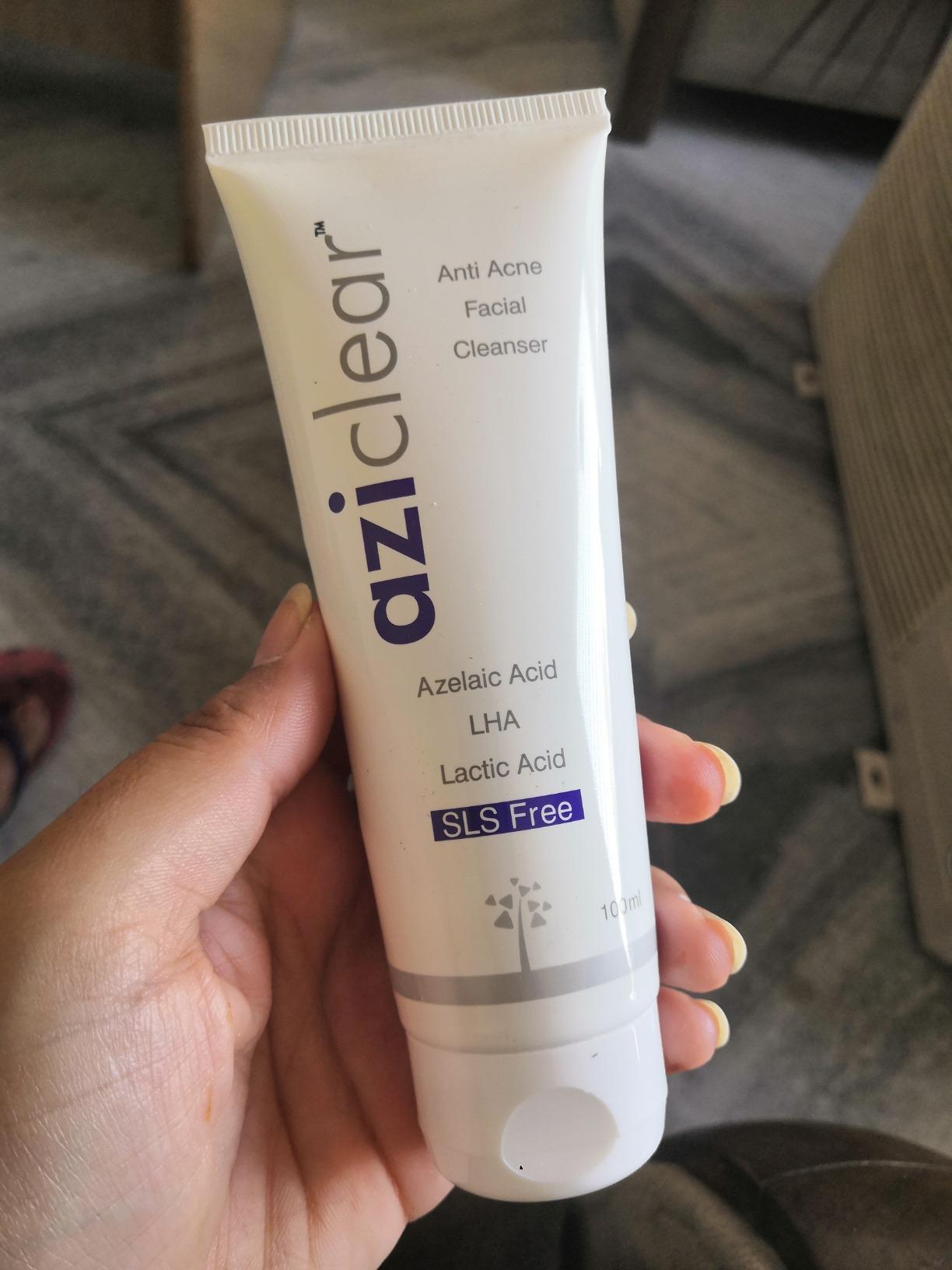 Aziclear Anti-Acne Facial Cleanser with Azelaic Acid, LHA, and Lactic ...