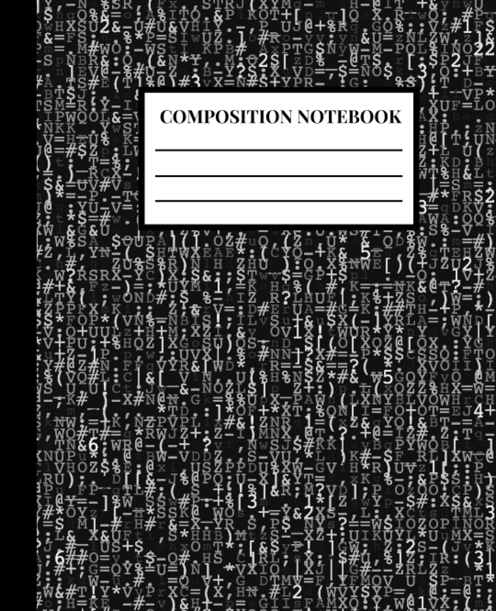Computer Science ASCII Matrix Code Note: Hacker's Binary composition ...