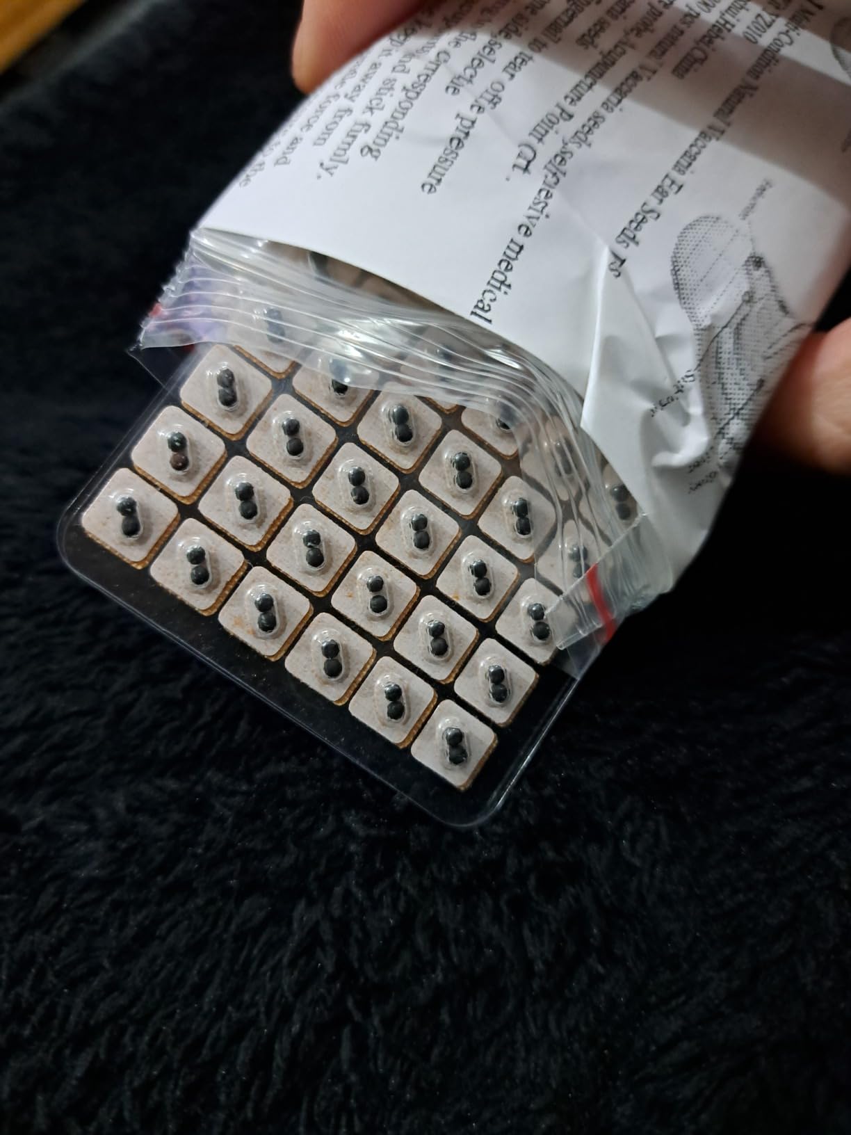 Multi-Condition Natural Vaccaria Ear Seeds Beads Acupuncture Kit ...