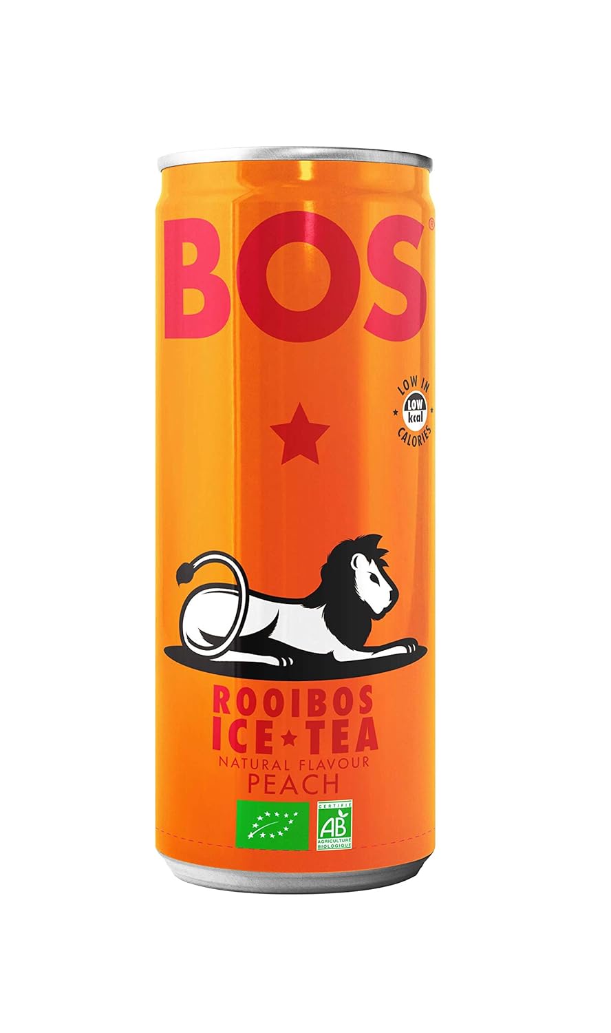 Bos Ice Tea Peach, 12x 0,25l Dose eingeschweißt (Eistee mit Pfirsich ...