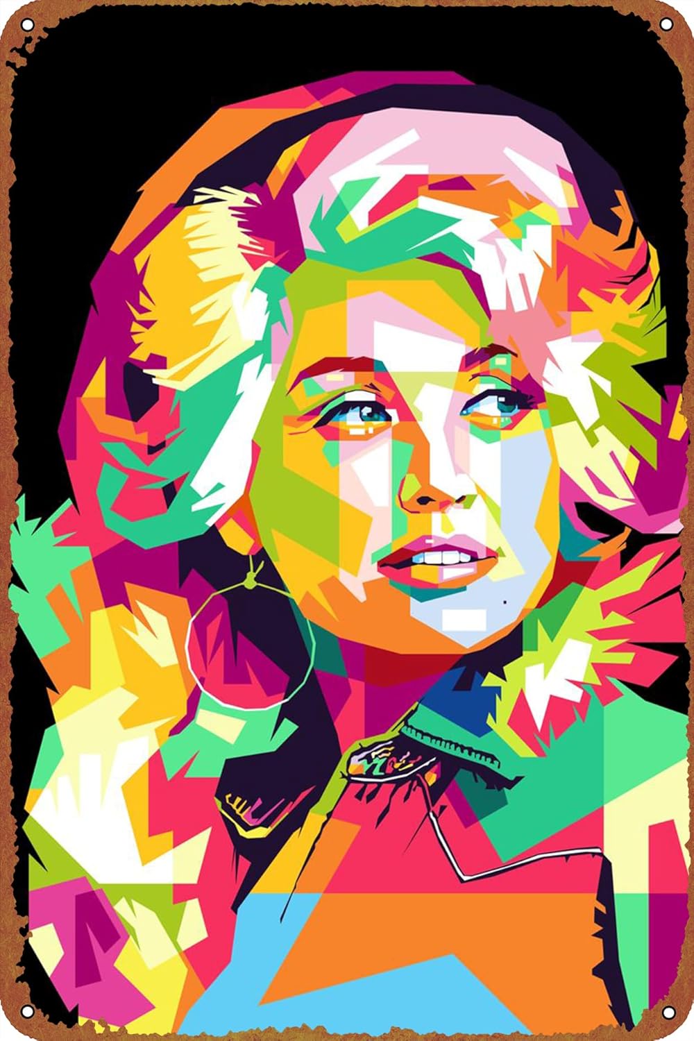 Amazon.com: dolly rebbeca parton Poster Vintage Tin Sign Unique Metal ...